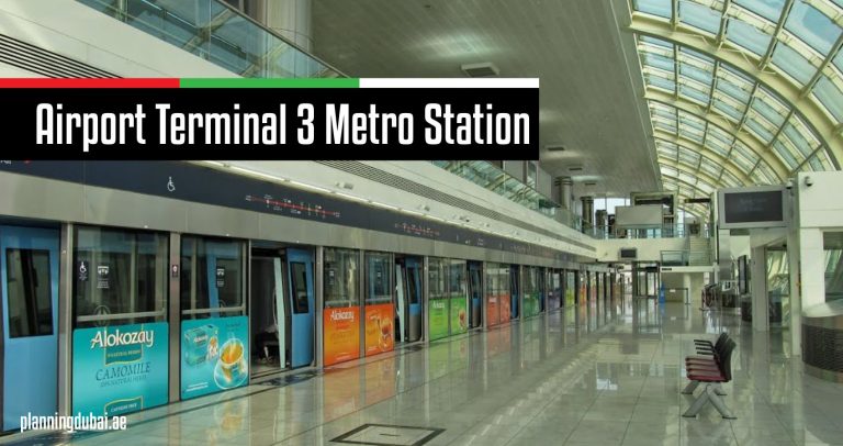 Airport Terminal 3 Metro Station – Along Red Line Dubai DXB