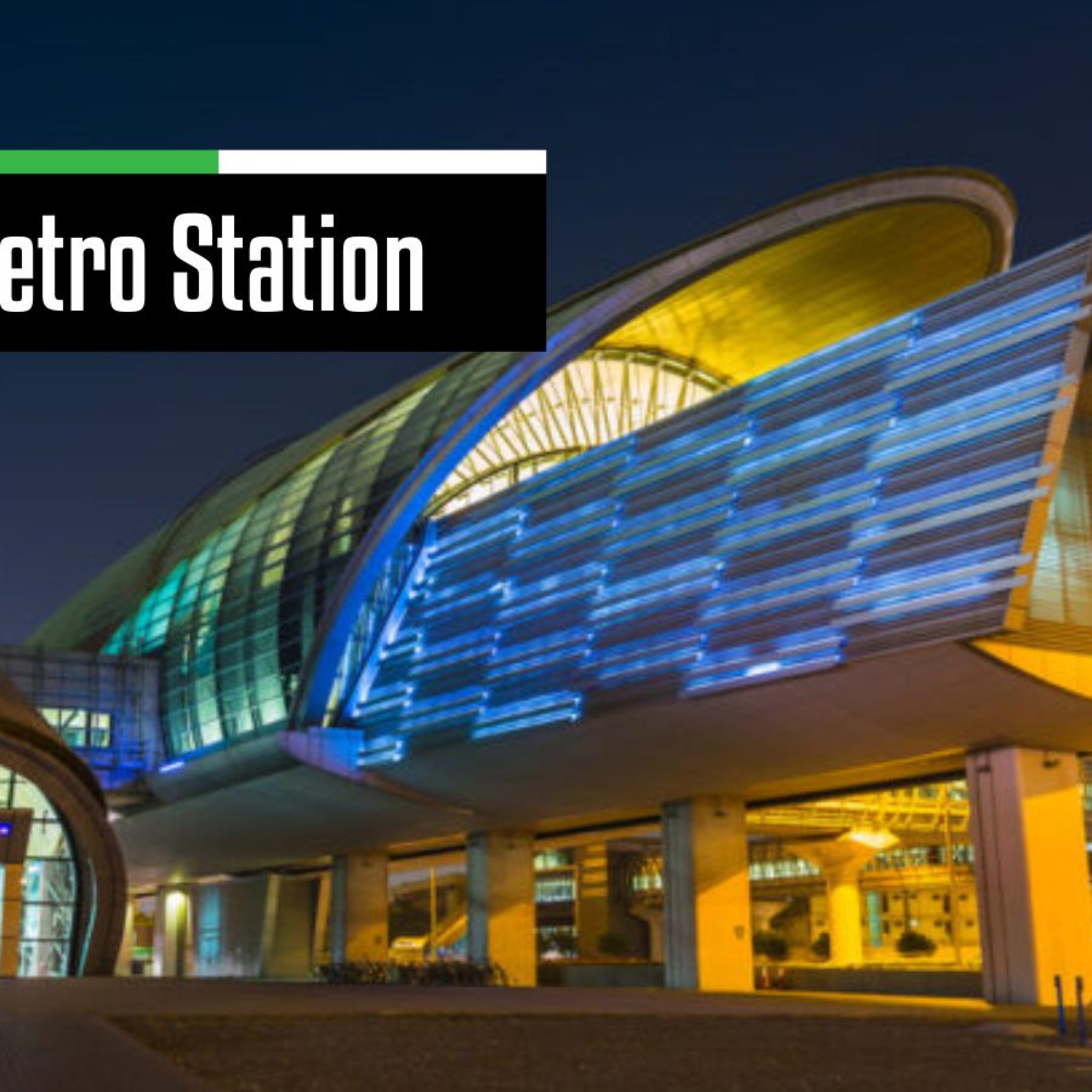 Al Qusais Metro Station, Green Line Dubai, United Arab Emirates